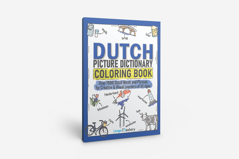 Dutch Picture Dictionary Coloring Book - Lingo Mastery